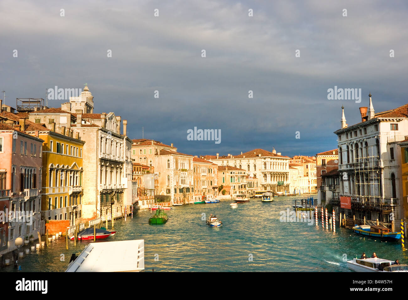 Venice View from Rialto Bridge Italy Stock Photo - Alamy