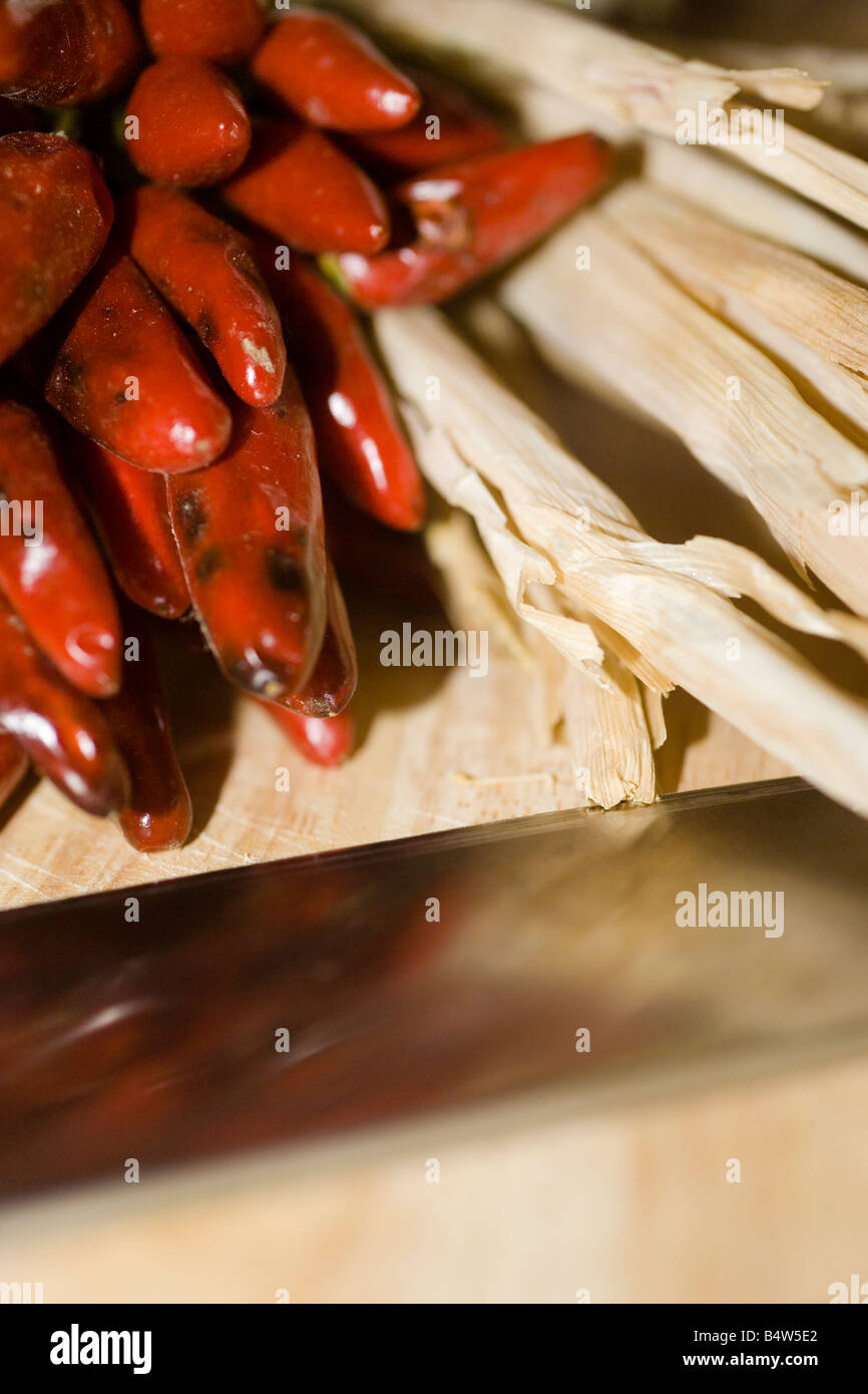 peperoni italiani and garlic Stock Photo - Alamy