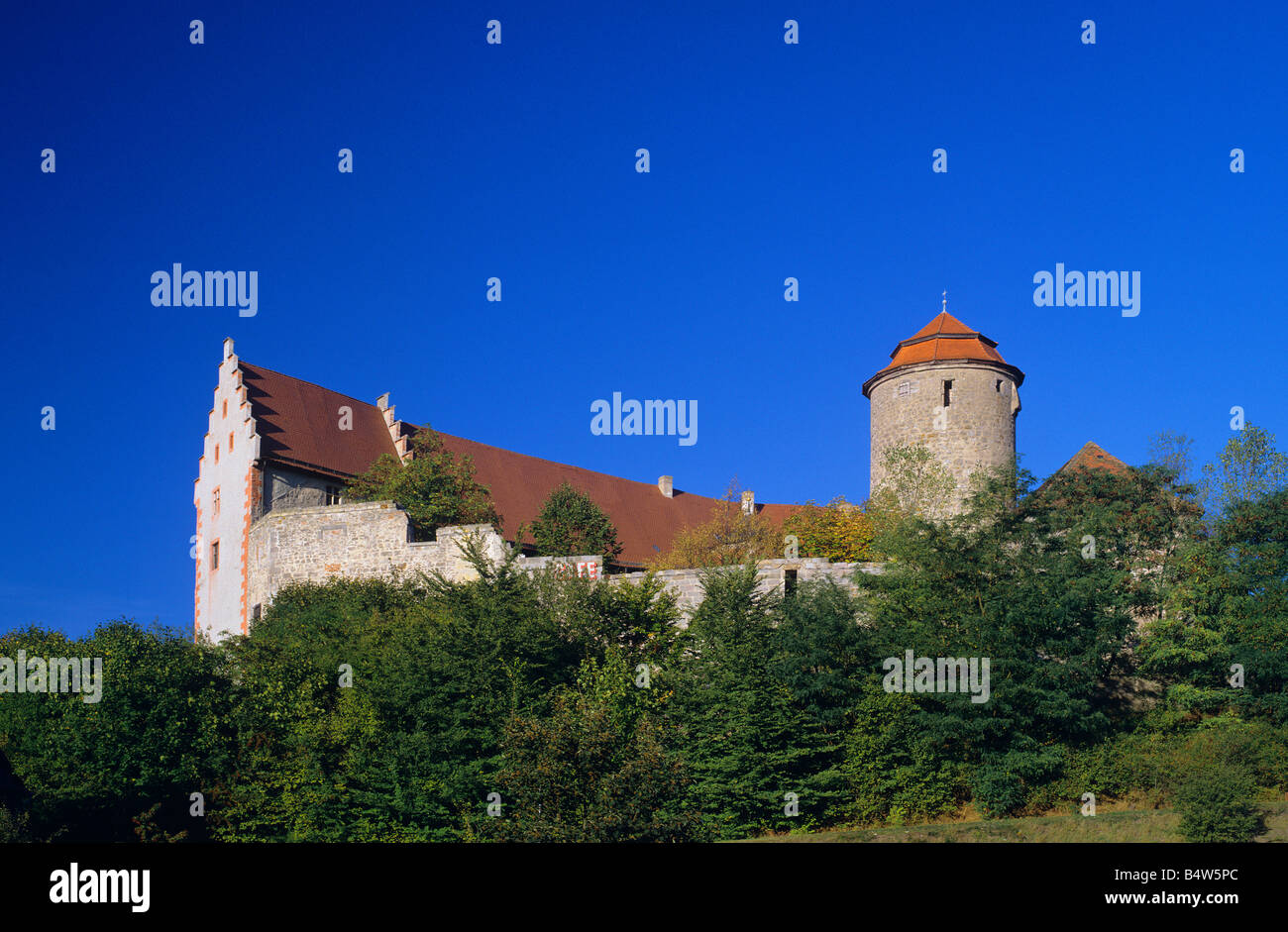 castle of Lisberg near Bamberg Frankonia Bavaria Germany Stock Photo ...
