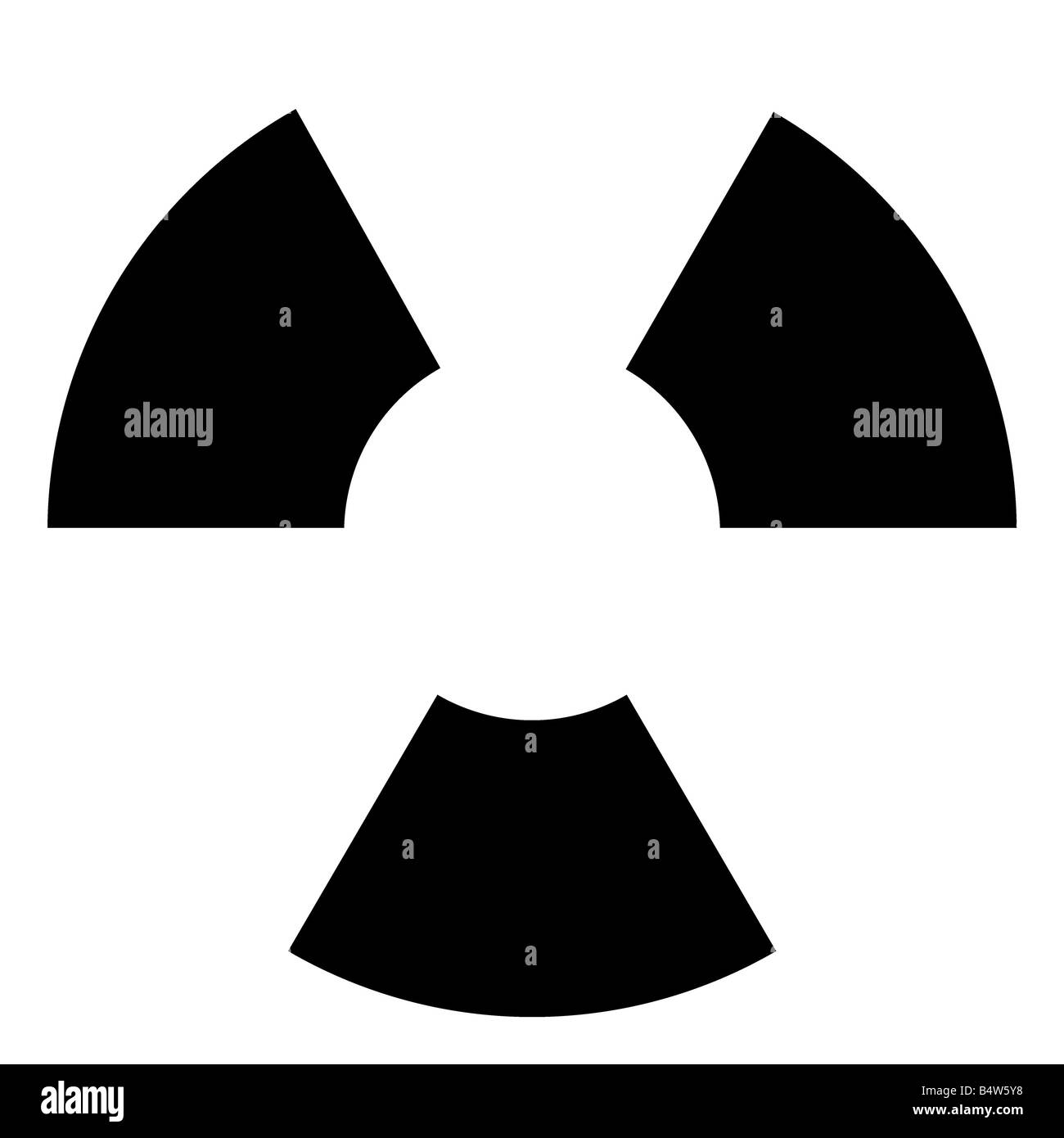 black and white symbol for nuclear or radioactive stuff Stock Photo - Alamy