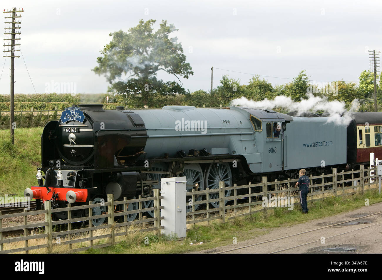 The A1 Steam Locomotive the 60163 Tornado Stock Photo - Alamy