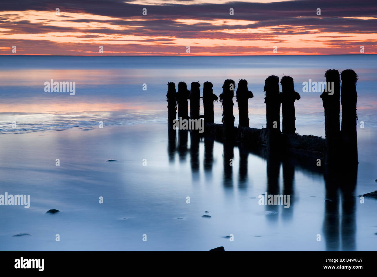 UK North Yorkshire Seascape long exposure Stock Photo - Alamy