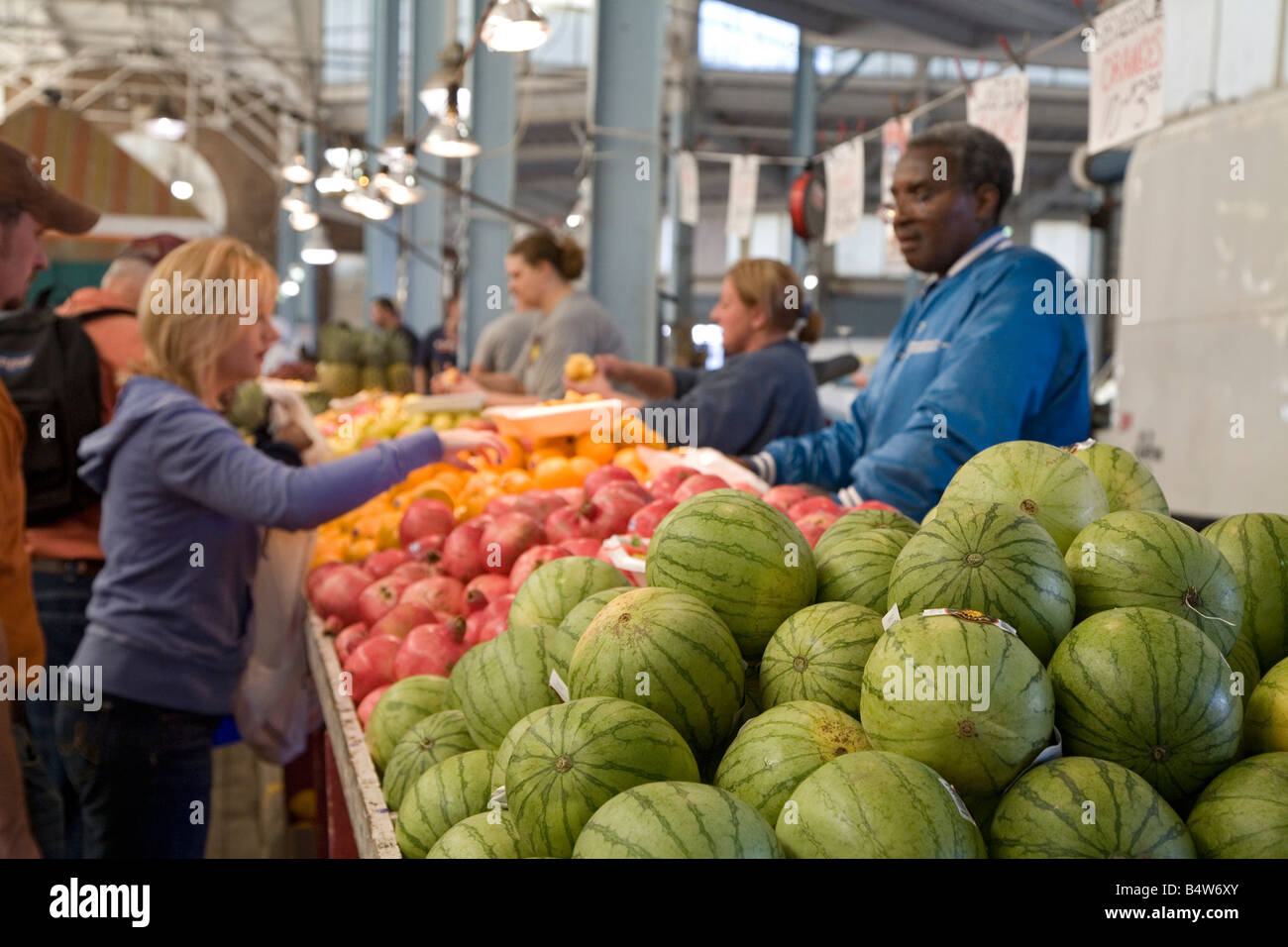 Detroit Michigan Produce on sale at Eastern Market the city s main ...
