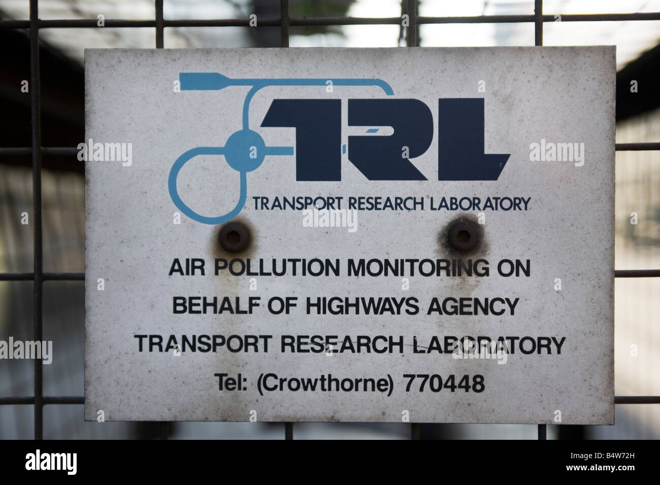 Air Pollution Monitor London Stock Photo - Alamy