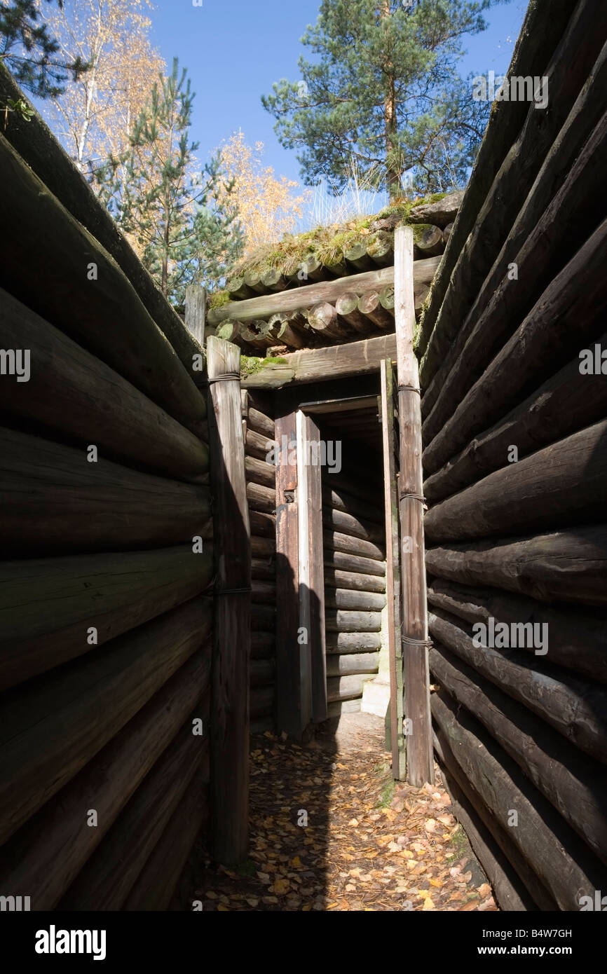 Trench in Salpa defence line Finland Europe Stock Photo - Alamy
