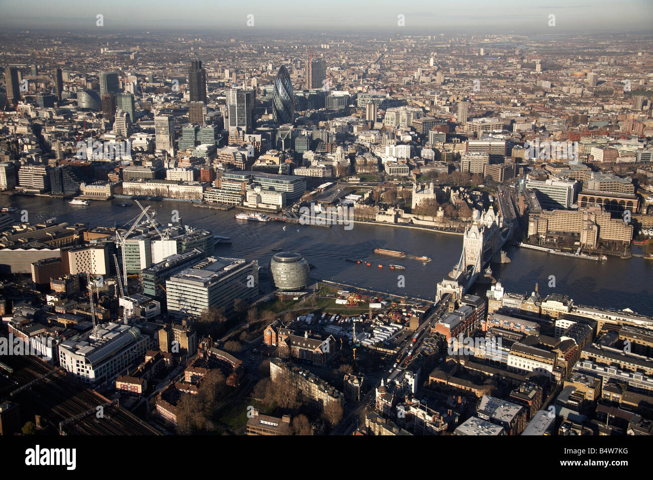 Aerial Photograph City Hall London High Resolution Stock Photography ...