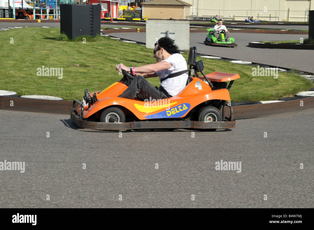 Go Karting at Butlins Holiday site Lincolnshire England UK Stock Photo ...
