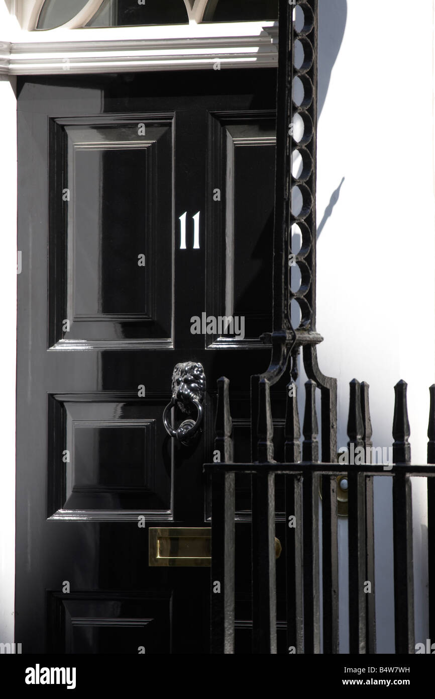 Number Eleven Downing Street office of the british Chancellor of the ...