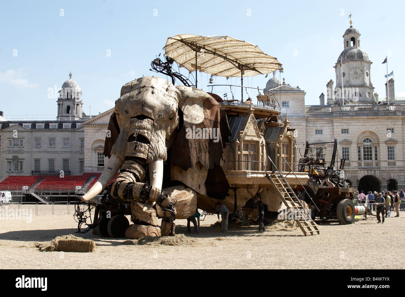 Preparation for The Sultan s Elephant performance May 2006 in front of ...
