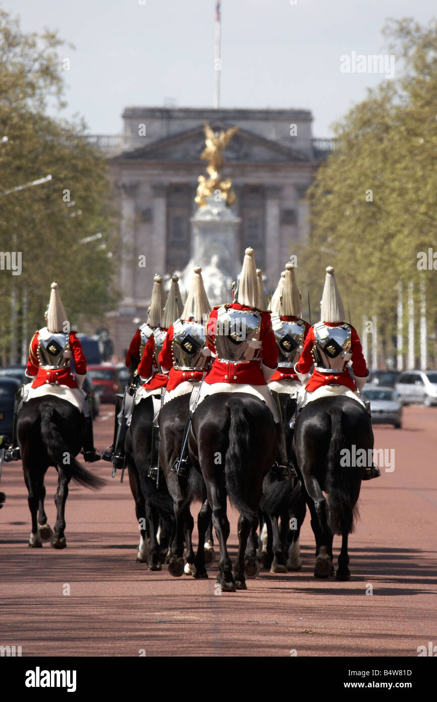 Group of mounted soldiers of the Household Cavalry from The Life Guards ...