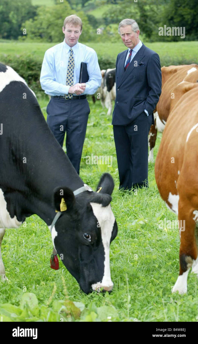 Prince Charles Visits Laughlins Organic Dairy Farm Sept 2003 David ...
