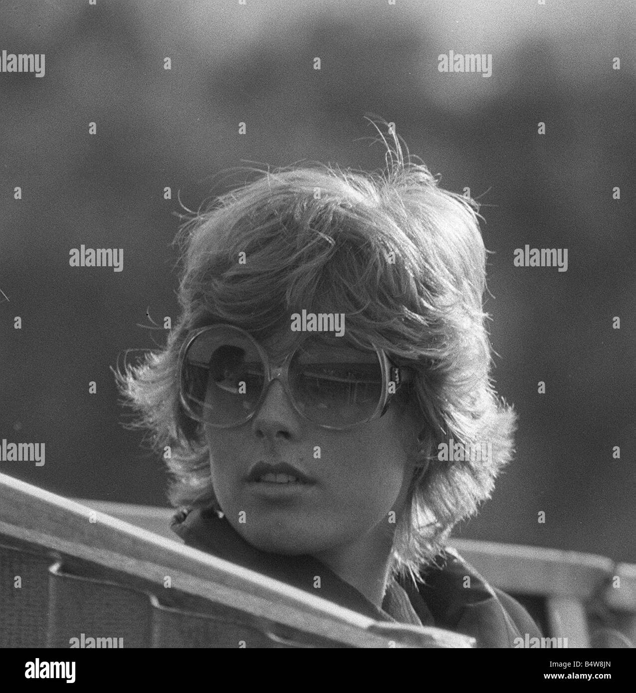 Anna Wallace attending a polo match in Windsor in which Prince Charles ...