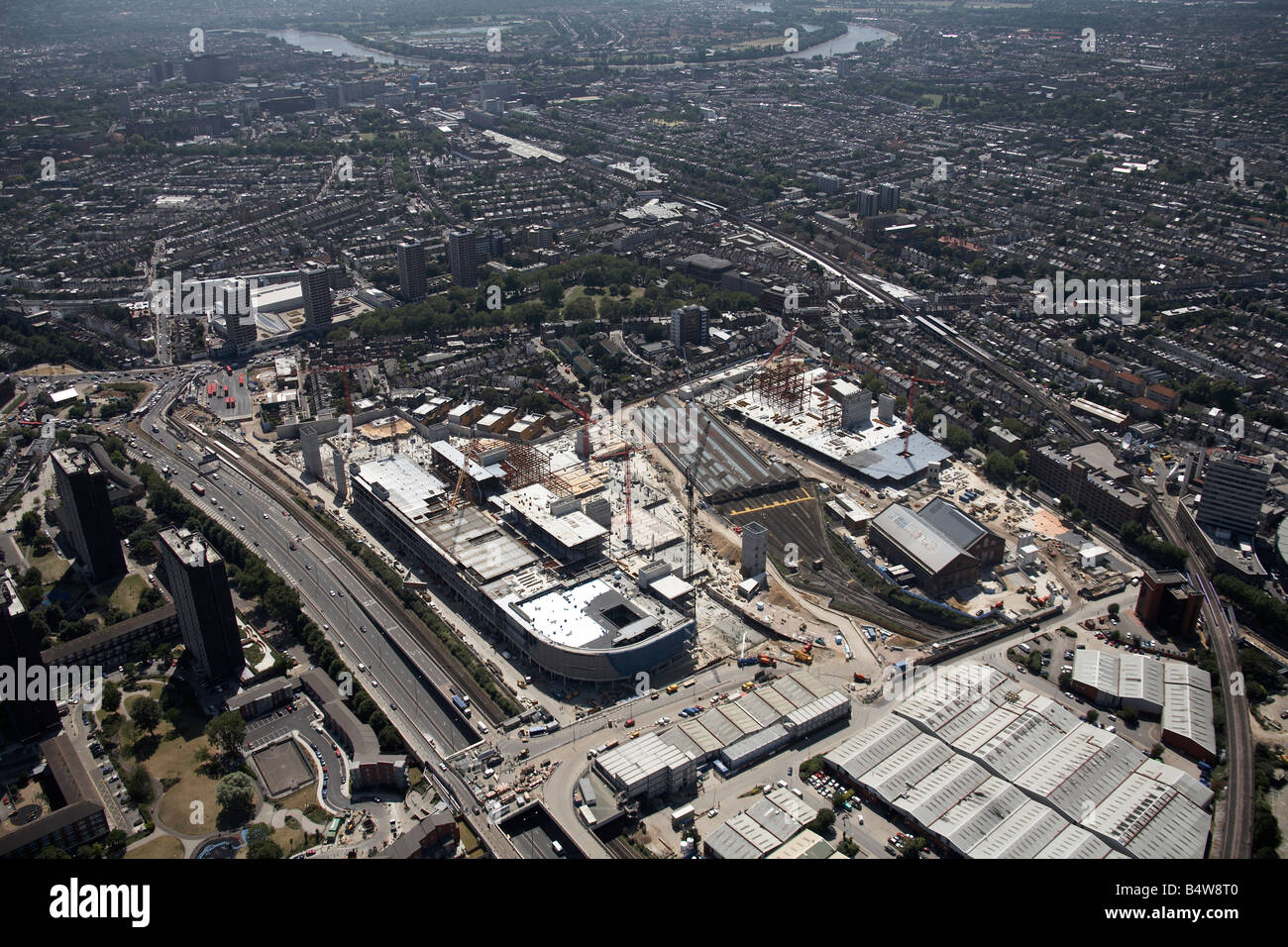 Aerial view south west of Shepherd s Bush Common Westfield White City ...