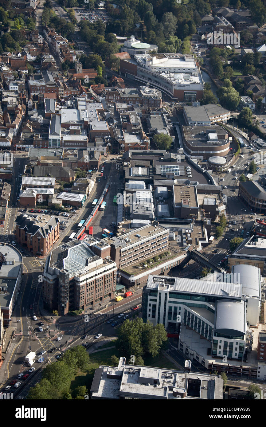 Aerial view of south of Guildford Town Centre Onslow Street Commercial ...