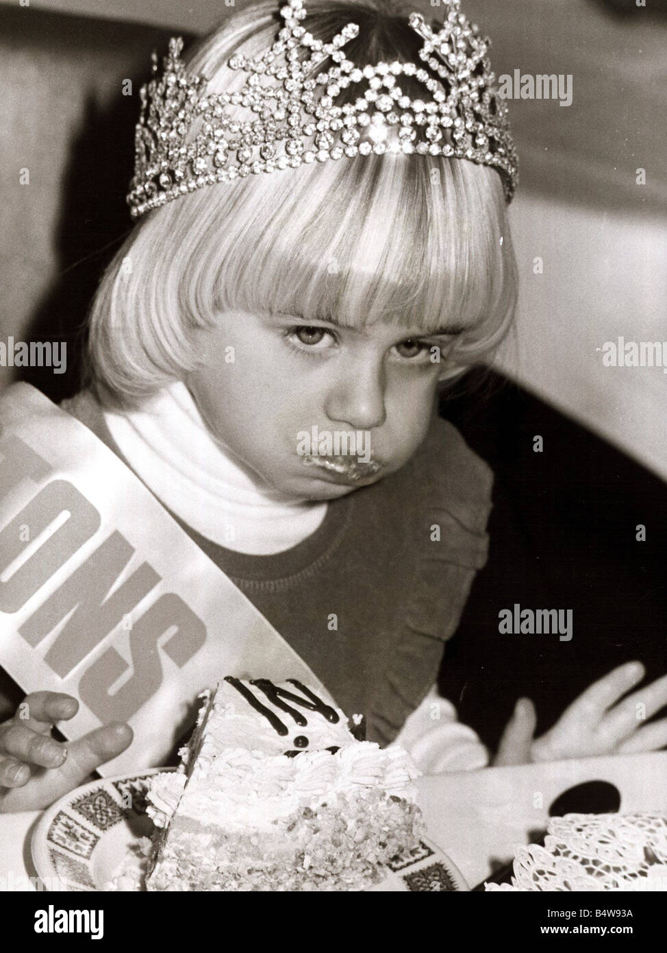 Mini Miss United Kingdom four year old Yvette Cowherd of Broxbourne ...