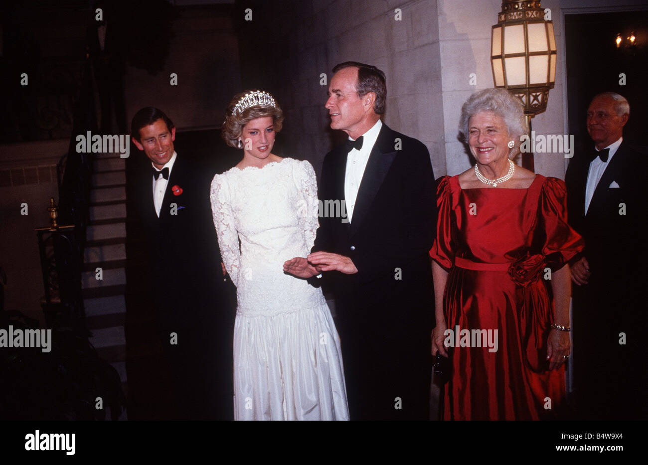 Prince Charles and Princess Diana at a British Embassy Dinner in ...