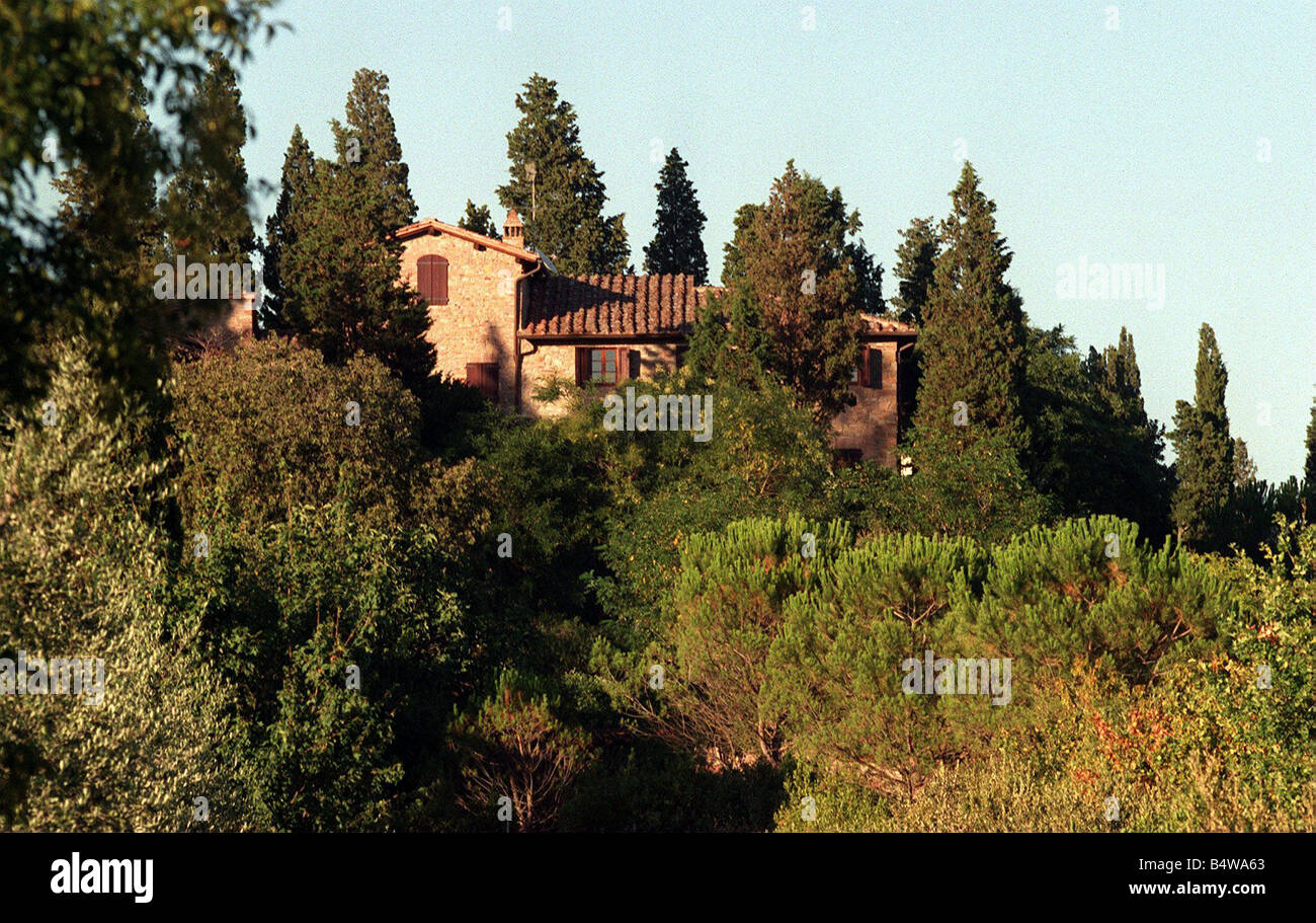 Tuscany villa tony blair family hi-res stock photography and images - Alamy