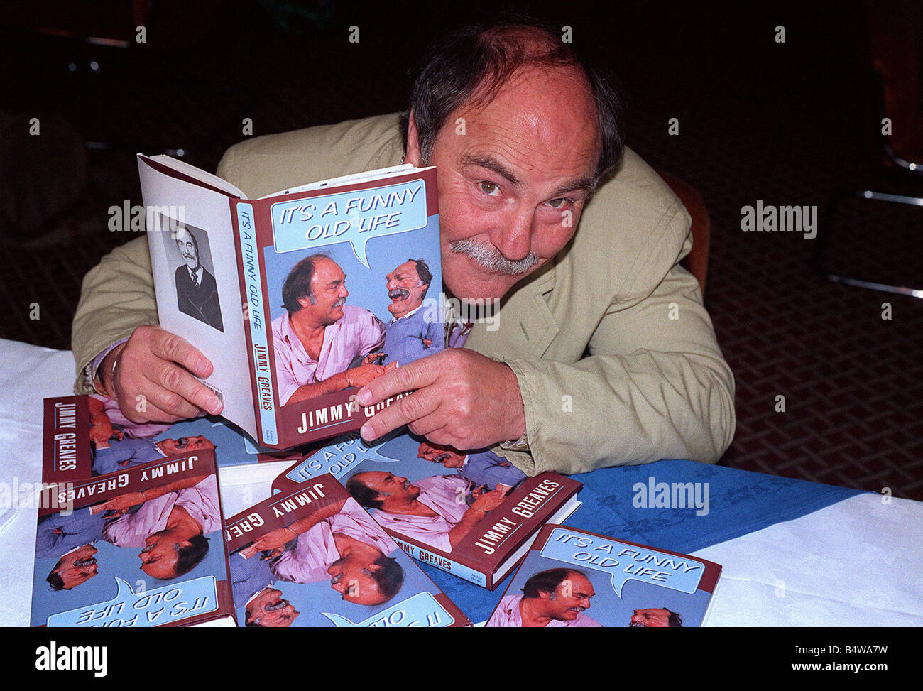 Jimmy Greaves ex England footballer and sports commentator 1990 ...