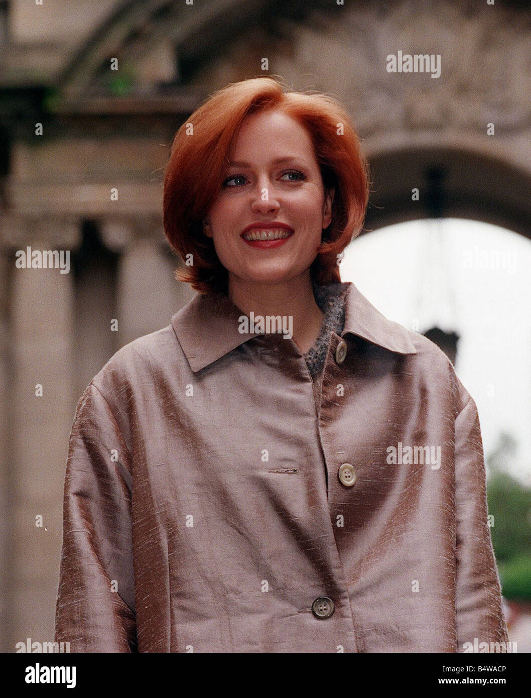 Actress Gillian Anderson the star of the television programme The X ...