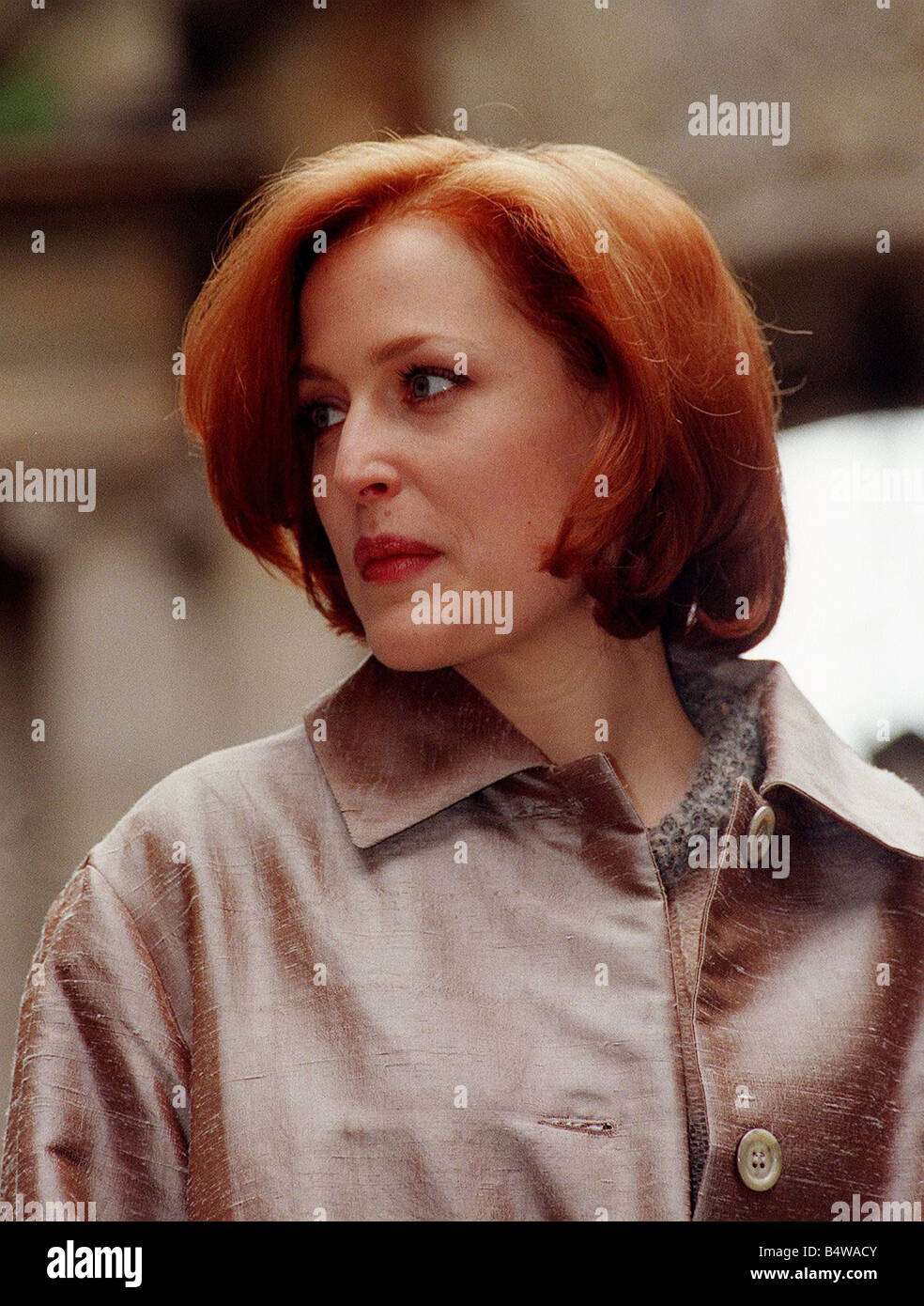 Actress Gillian Anderson the star of the television programme The X ...