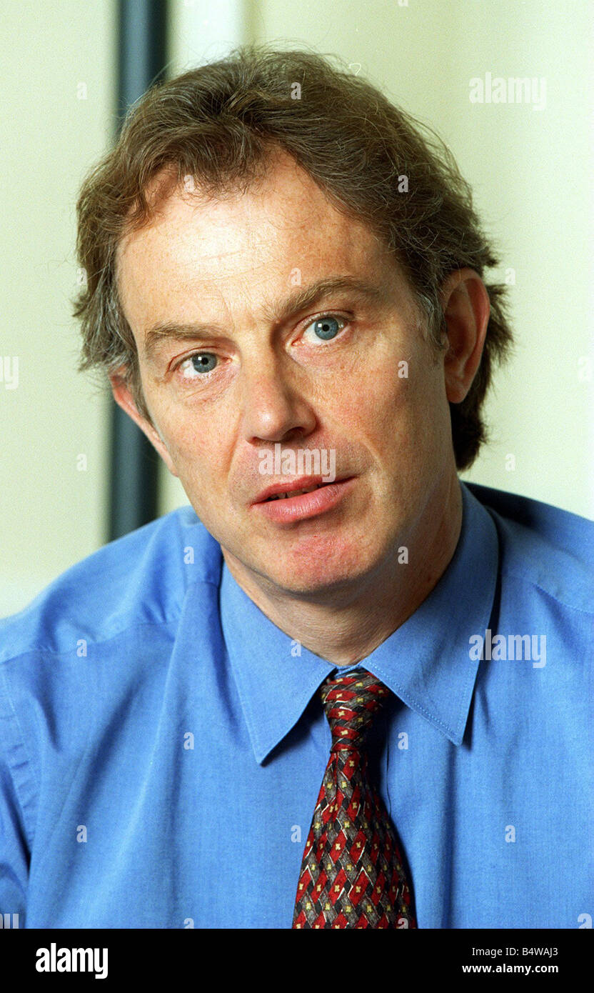 Tony Blair British Prime Minister at Number ten Downing Street during ...
