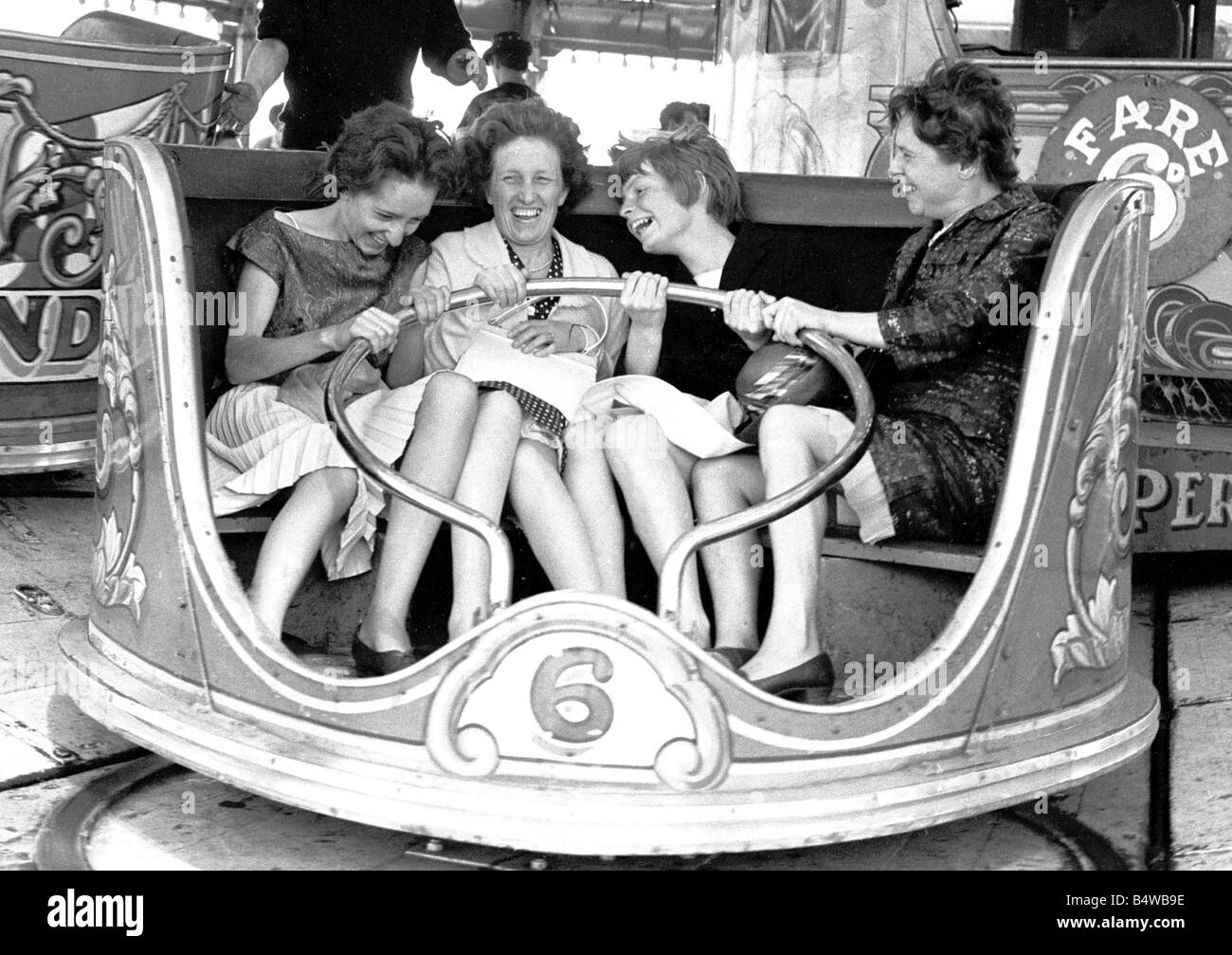 Fairground Ride Black and White Stock Photos & Images - Alamy