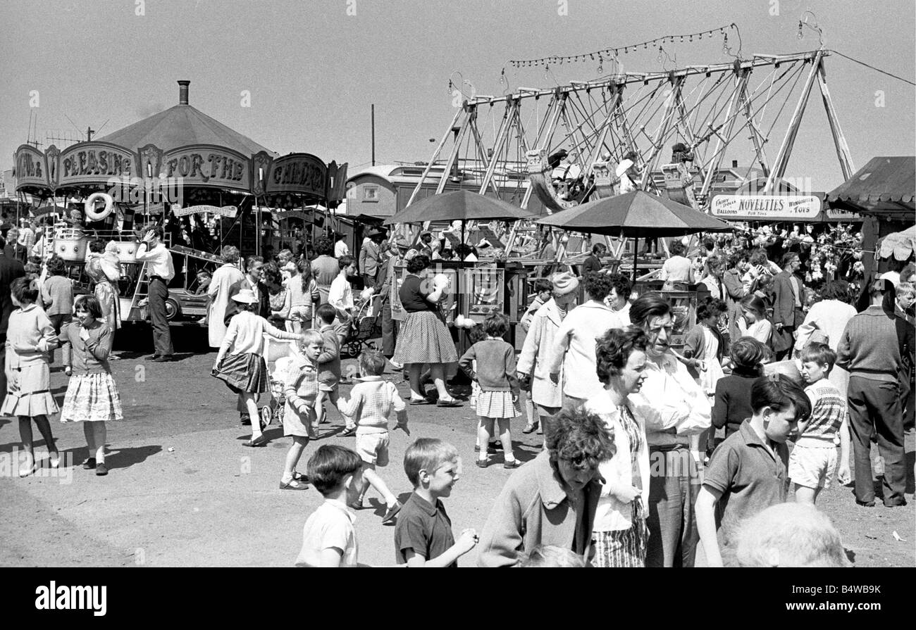 Fun fair fairground ride Black and White Stock Photos & Images - Alamy