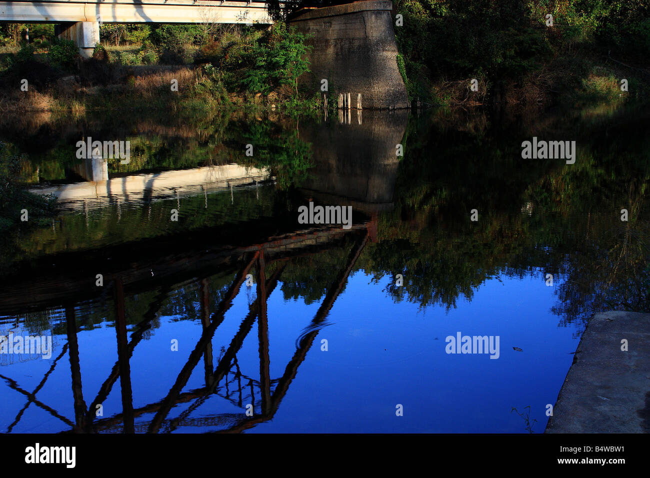Old Railroad Bridge. Jefferson, Texas, USA (Marion County Stock Photo ...