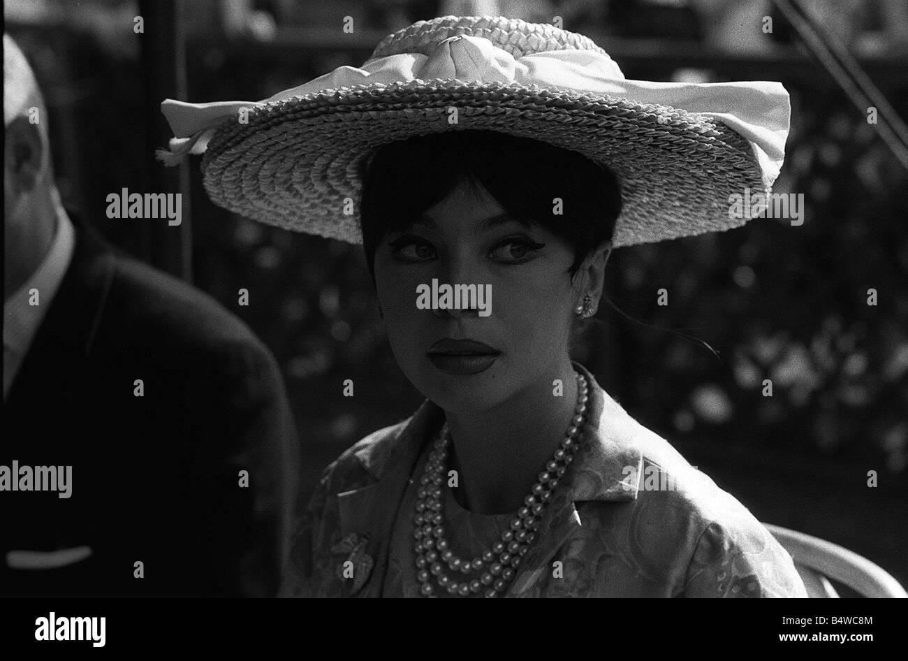 At the sandown racecourse Black and White Stock Photos & Images - Alamy