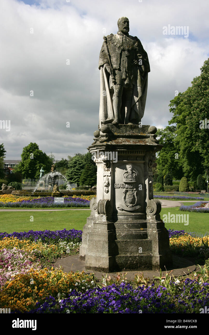 City of Lichfield, England. The George Lowther sculpted King Edward the ...