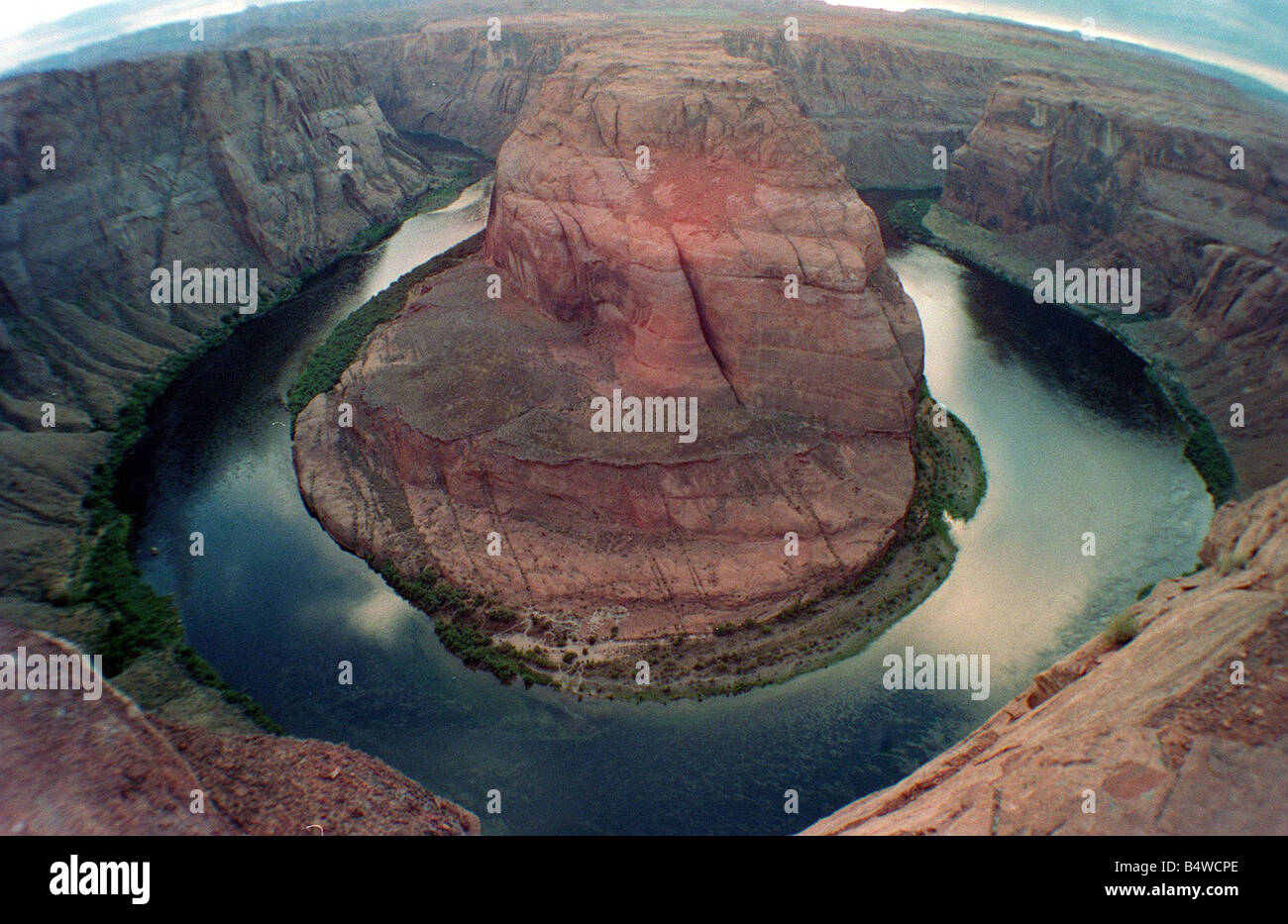 Big Bend on the Colorado River Arizona USA July 1999 3022 Stock Photo ...