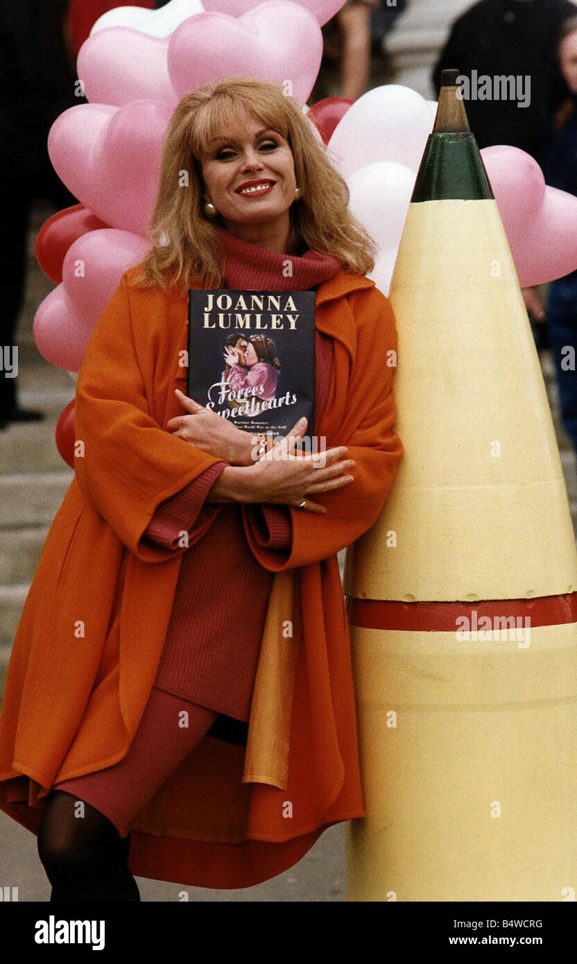 Joanna Lumley Actress Promoting book Forces Sweetheart Stock Photo - Alamy
