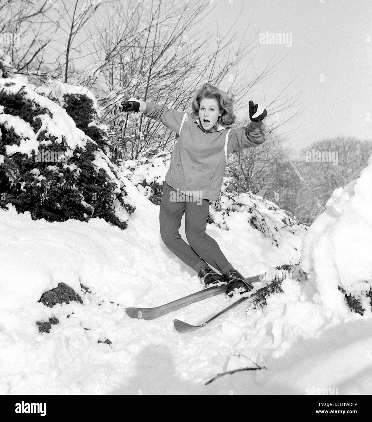 Snow 17 year old film actress Suzanne Leigh who has won medals for ...