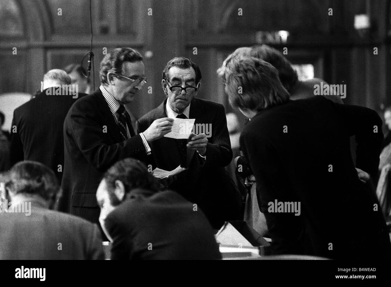 General election 1979 Vic Carpenter glasses on end of his nose Labour ...