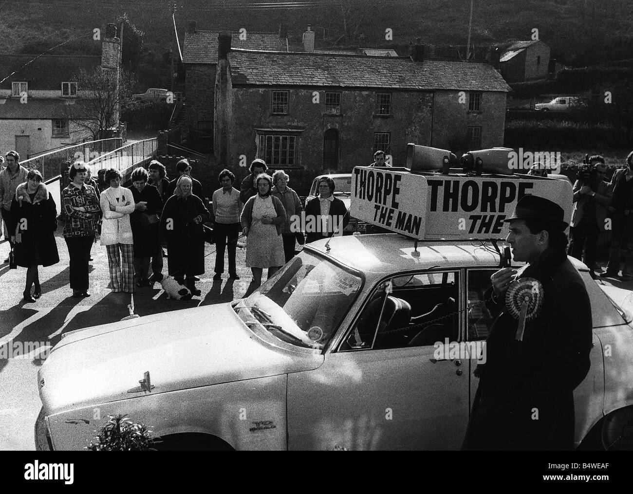General Election 1974 Jeremy Thorpe in Barbrook Stock Photo - Alamy