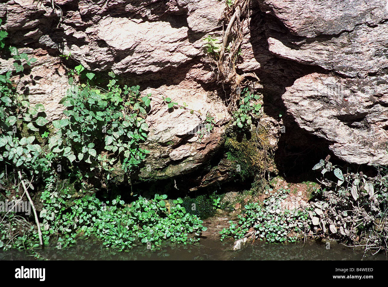 Italy Rocks and pool Stock Photo - Alamy