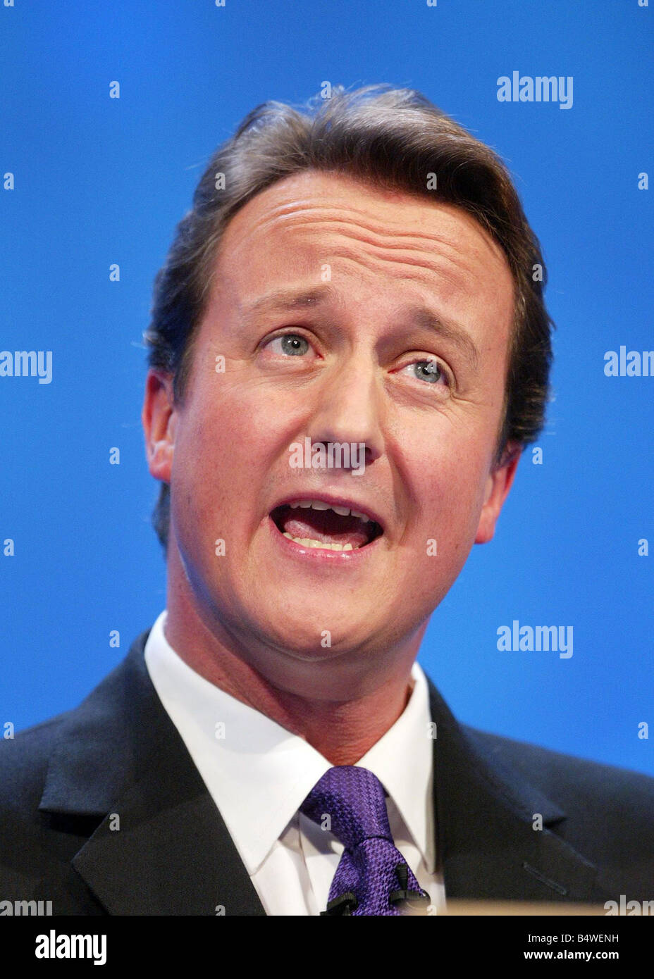 David Cameron Conservative party leader speaking at Tory conference ...