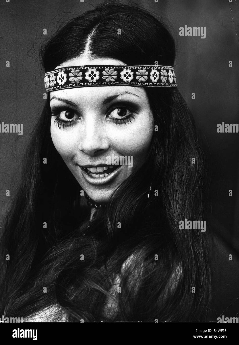 Joni Flynn aged 21 from Edinburgh Daily Record Cover Girl 1971 wearing ...