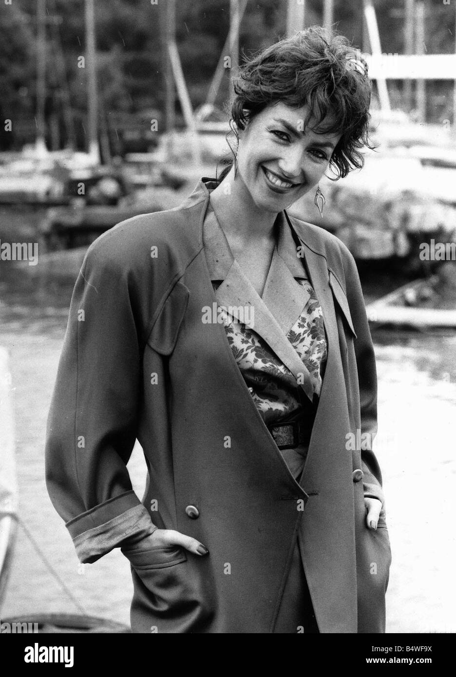 Actress Susan Gilmore in Howard s Way TV programme 1986 Stock Photo - Alamy