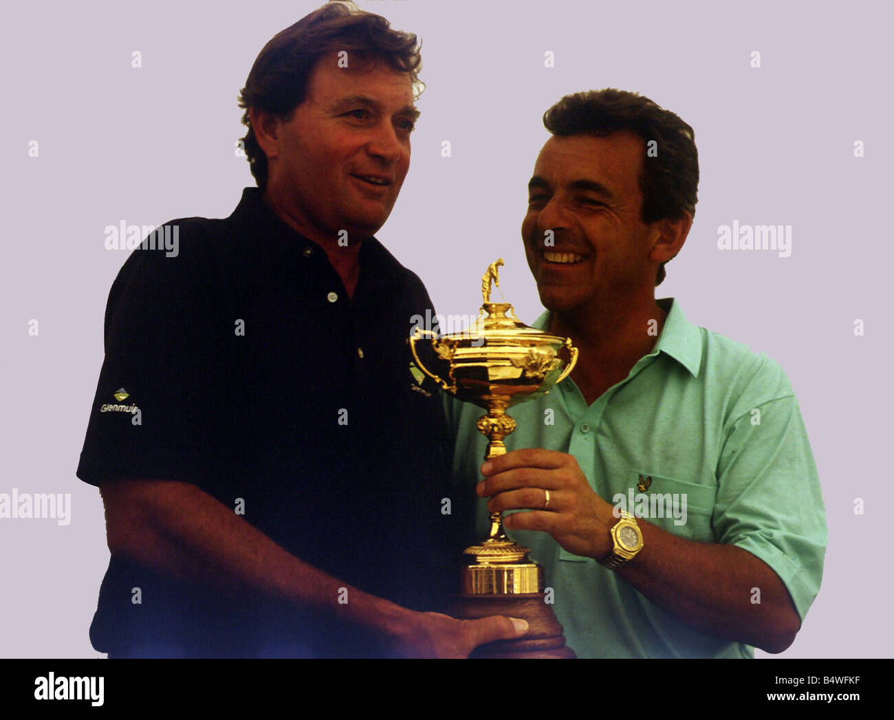 Raymond Floyd with Tony Jacklin golfers 1989 Stock Photo - Alamy