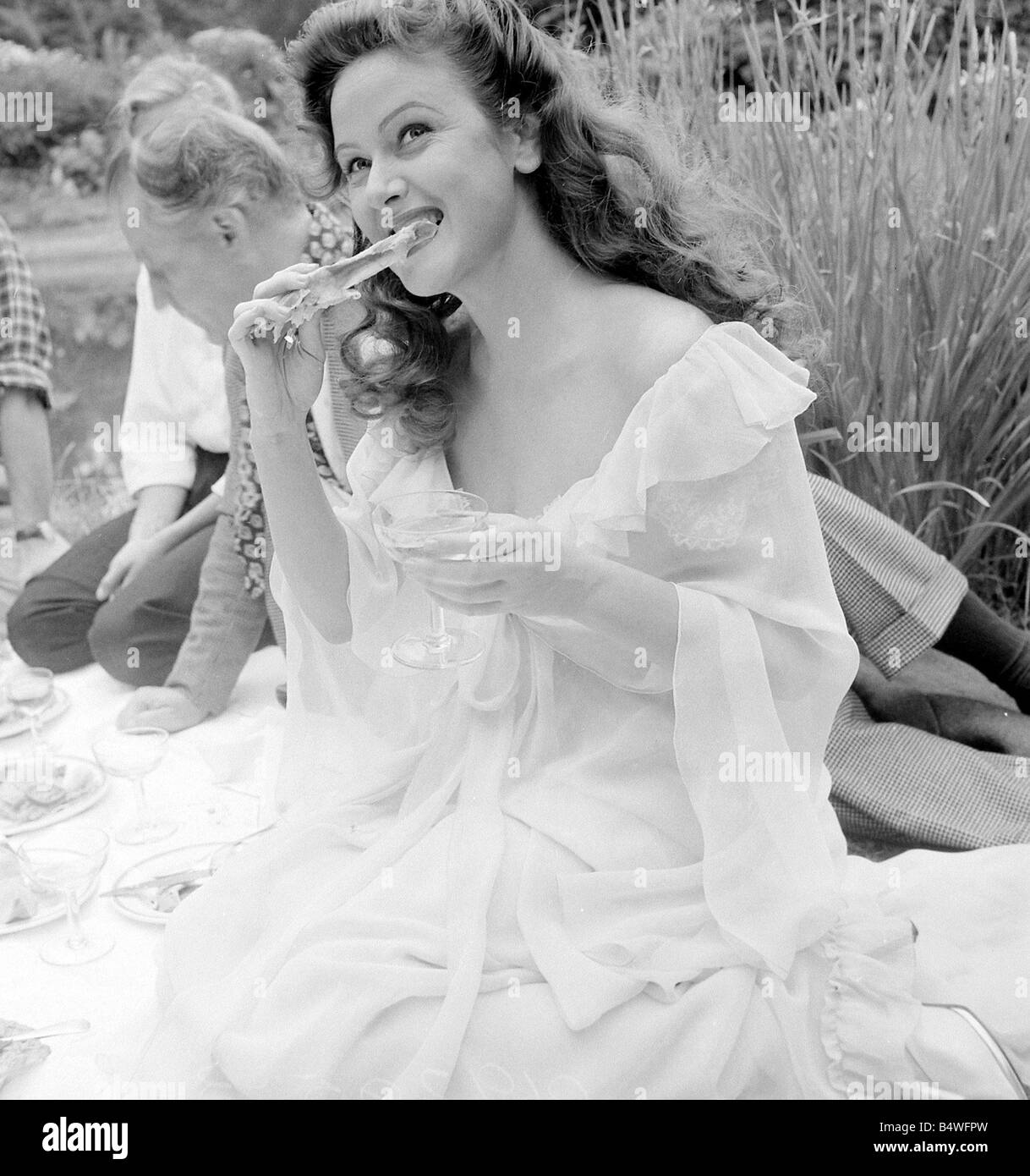 Actress Nadia Gray seen here at a birthday pinic party thrown by Eric ...