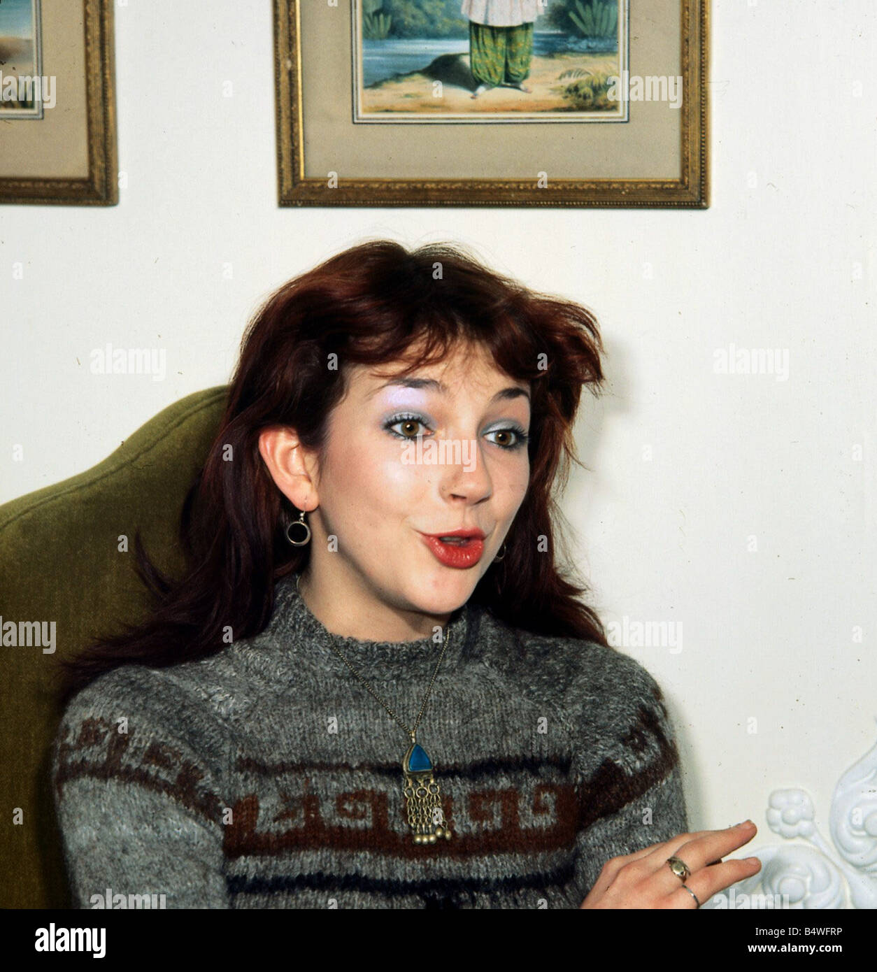 Kate Bush British pop singer December 1979 Stock Photo - Alamy