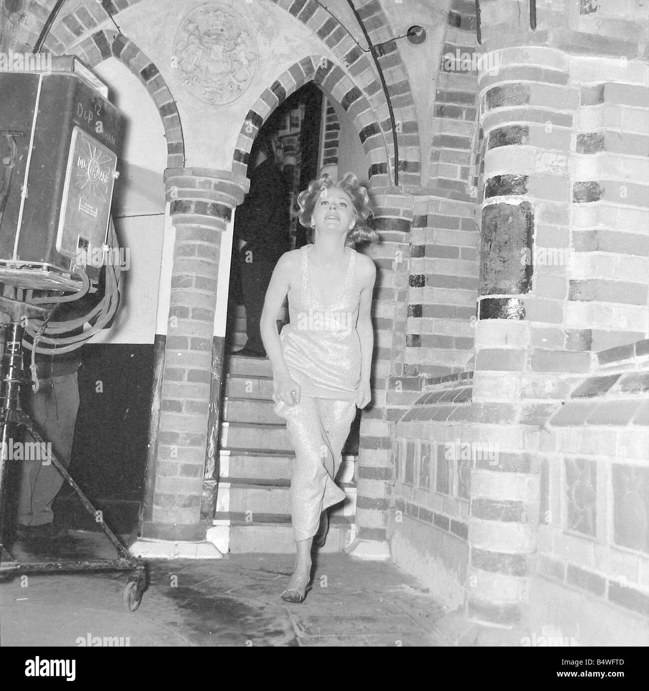 Susannah York seen here on location during the filming of Kaleidoscope ...