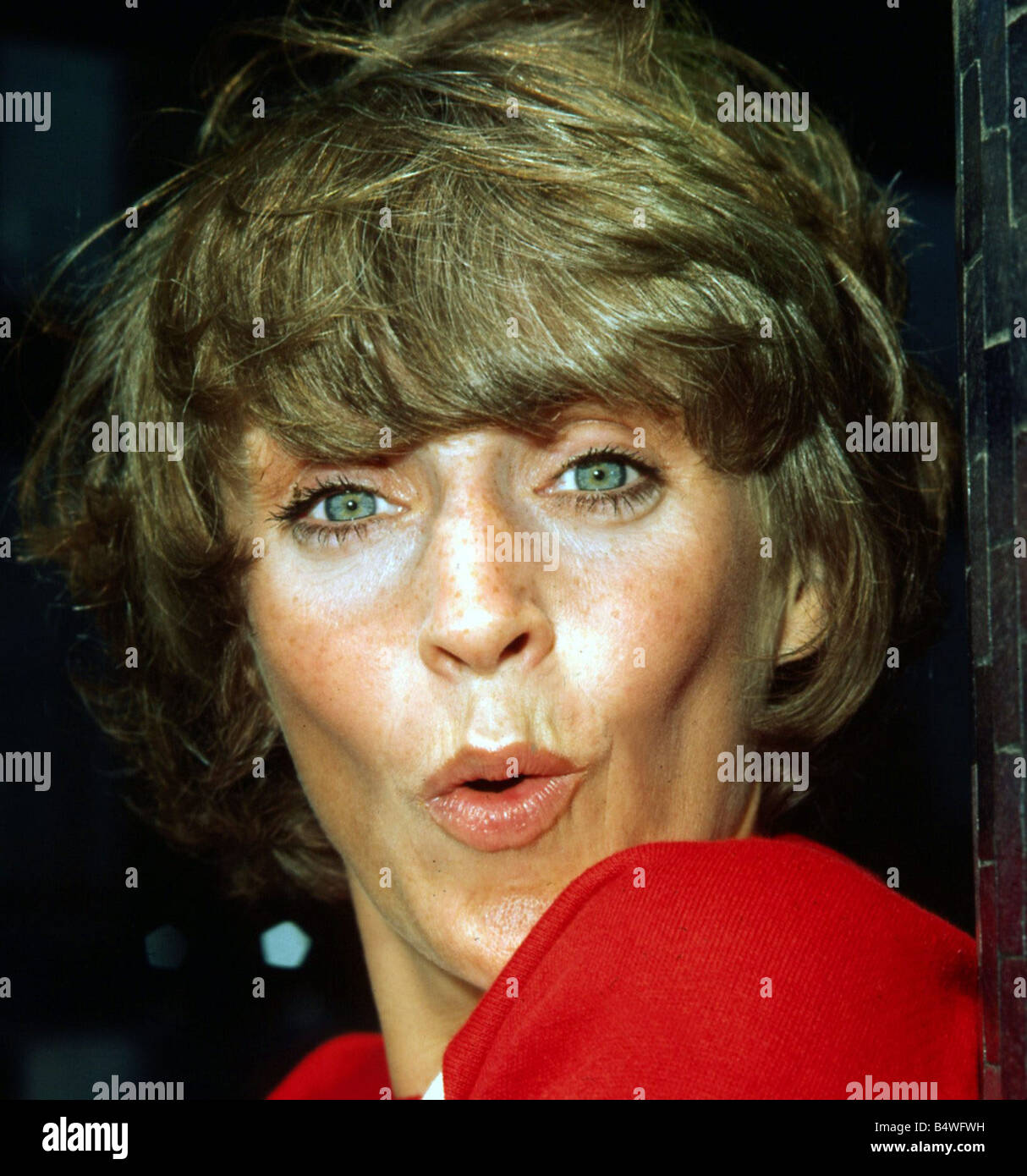 Polly James British actress August 1975 Stock Photo - Alamy