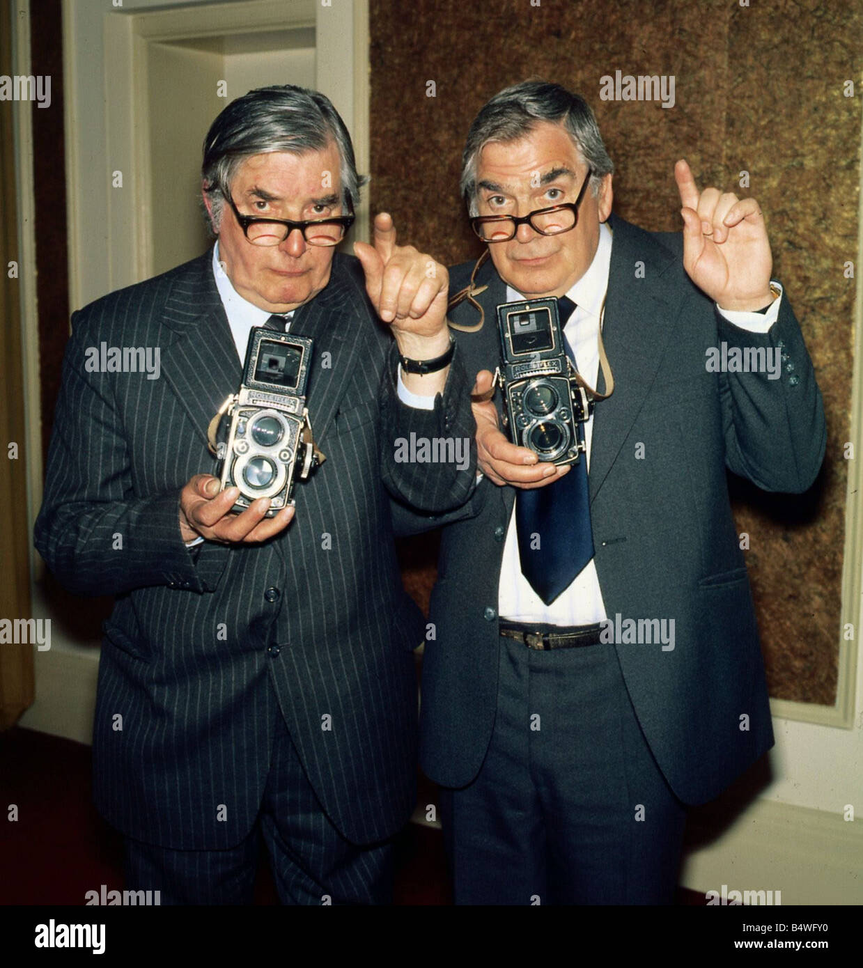 Harry Worth with Jack Johnstone May 1979 Stock Photo - Alamy