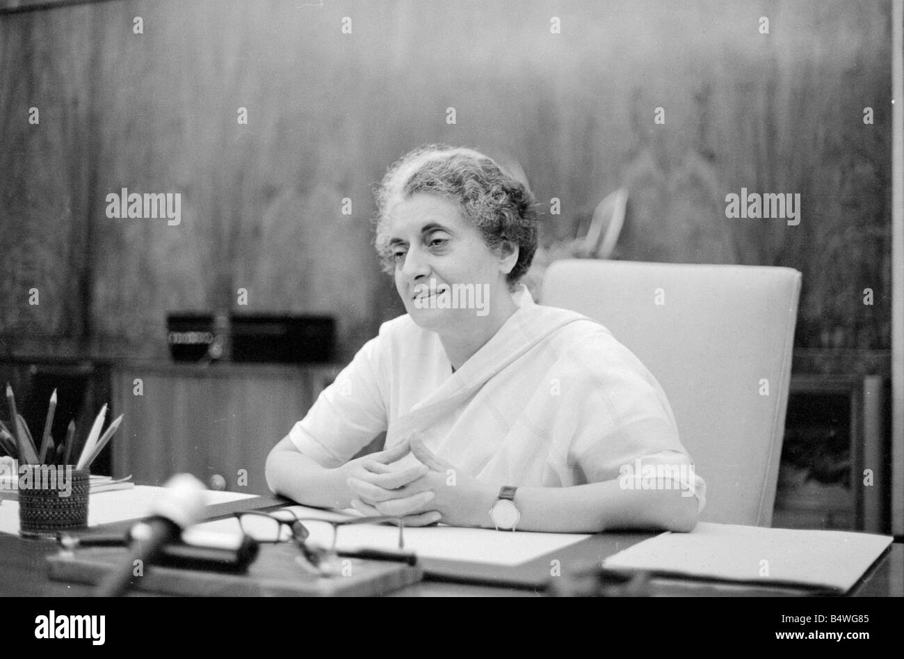 Desk of gandhi Black and White Stock Photos & Images - Alamy