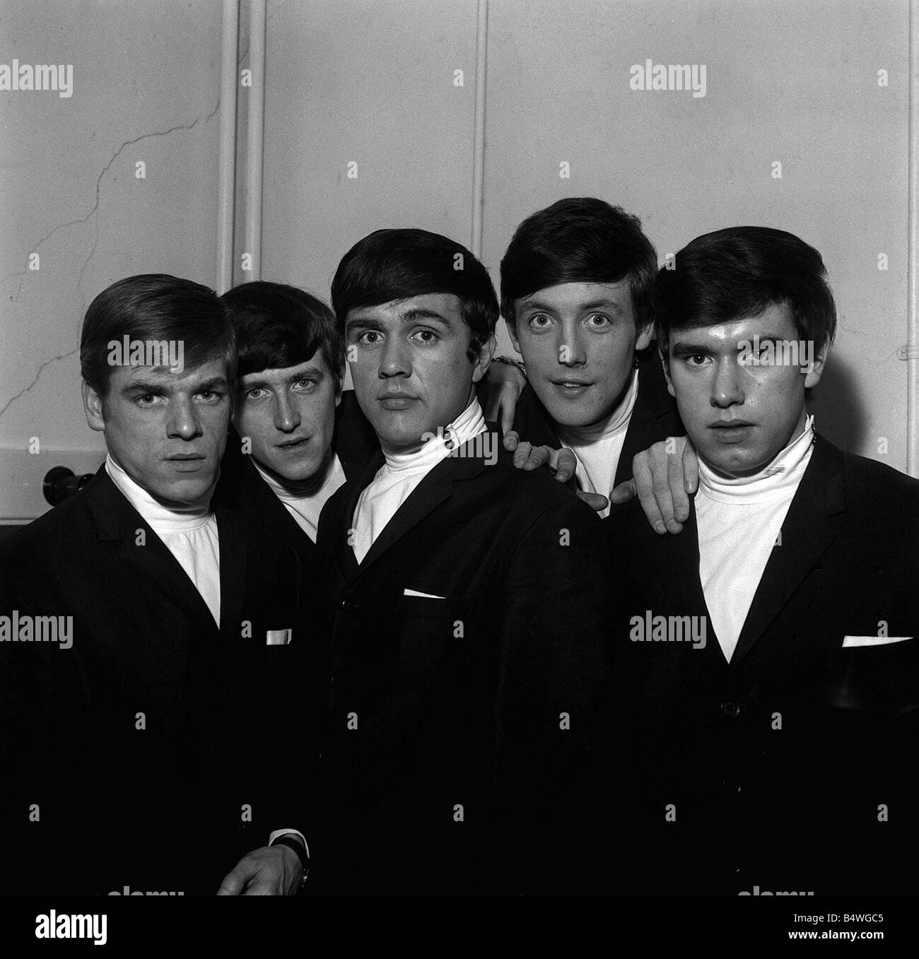 Dave Clarke Five pop group in January 1964 Y2K Stock Photo - Alamy