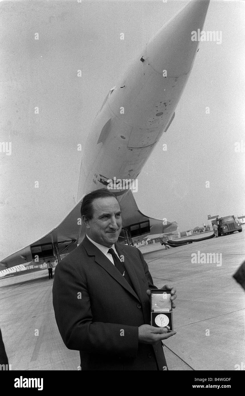 Captain Brian Trubshaw Concorde Pilot May 1971 Pictured after being ...