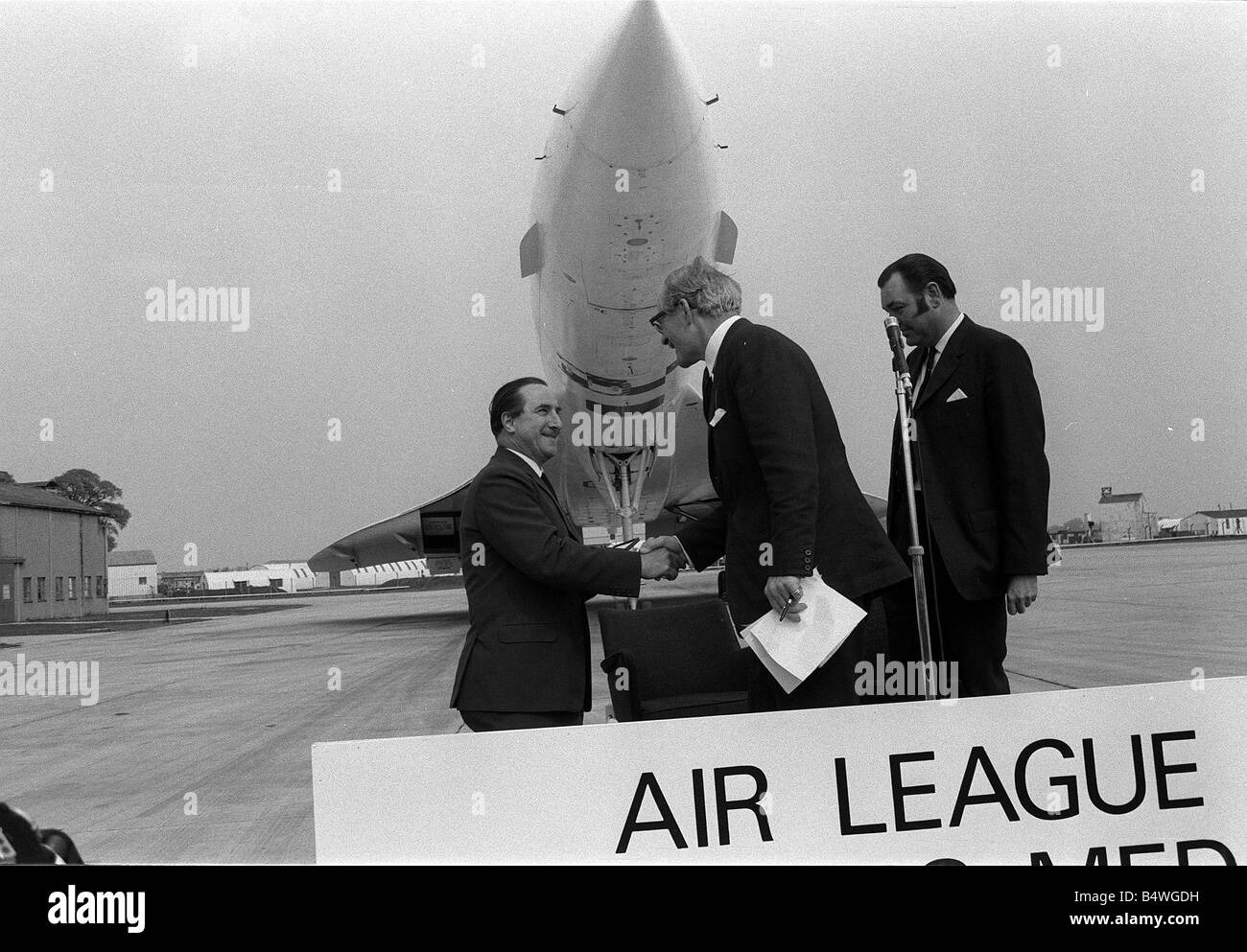 Captain Brian Trubshaw Concorde Pilot May 1971 Pictured being presented ...