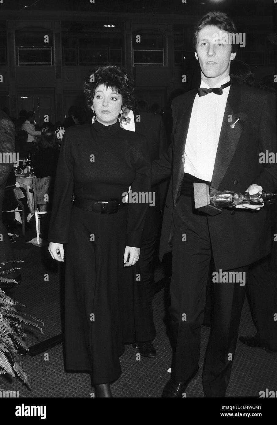 Pop singer Kate Bush arrives at an award ceremony in London with A ...